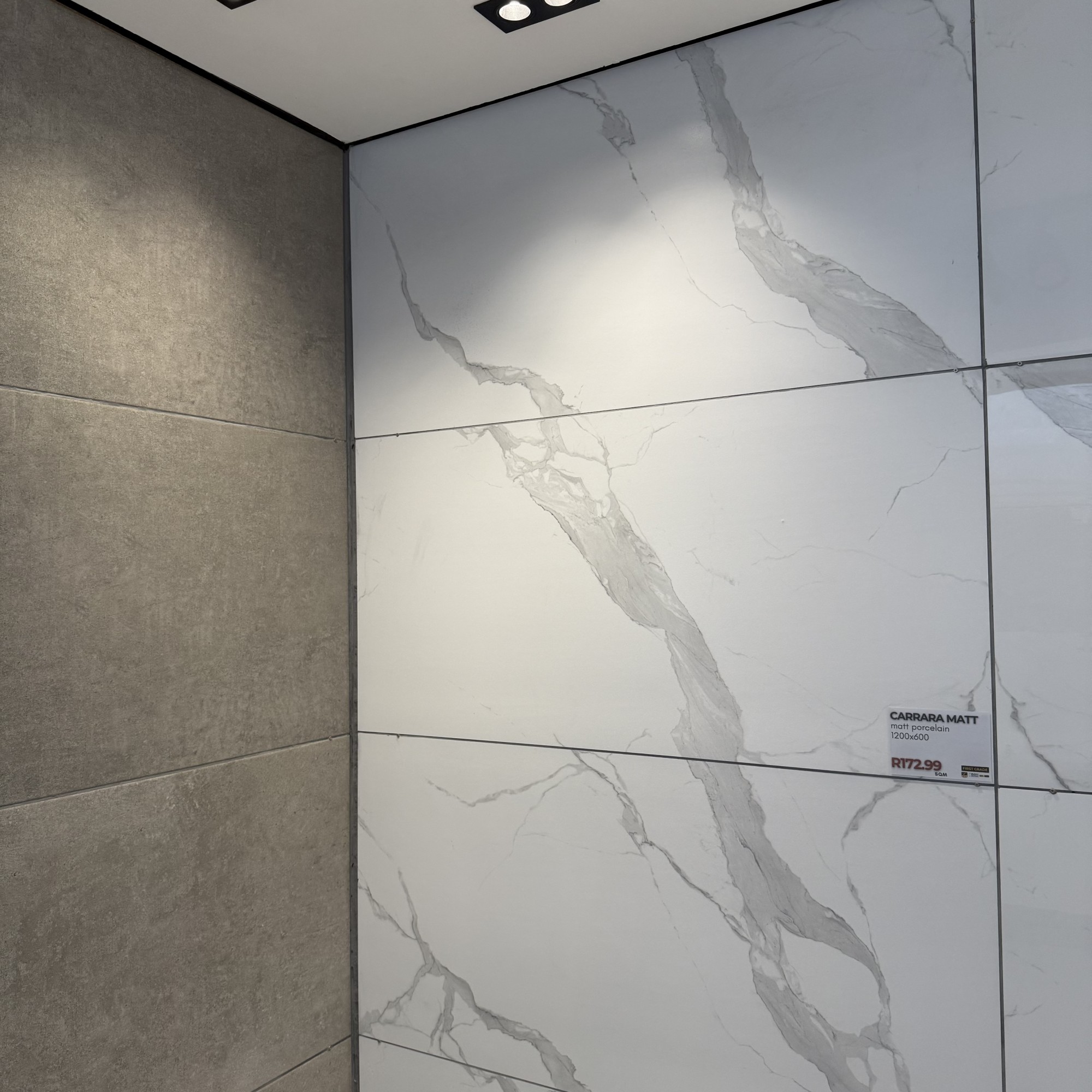 1200x600 Carrara Matt Porcelain Tile